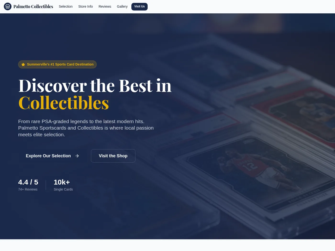 Palmetto Collectibles Site