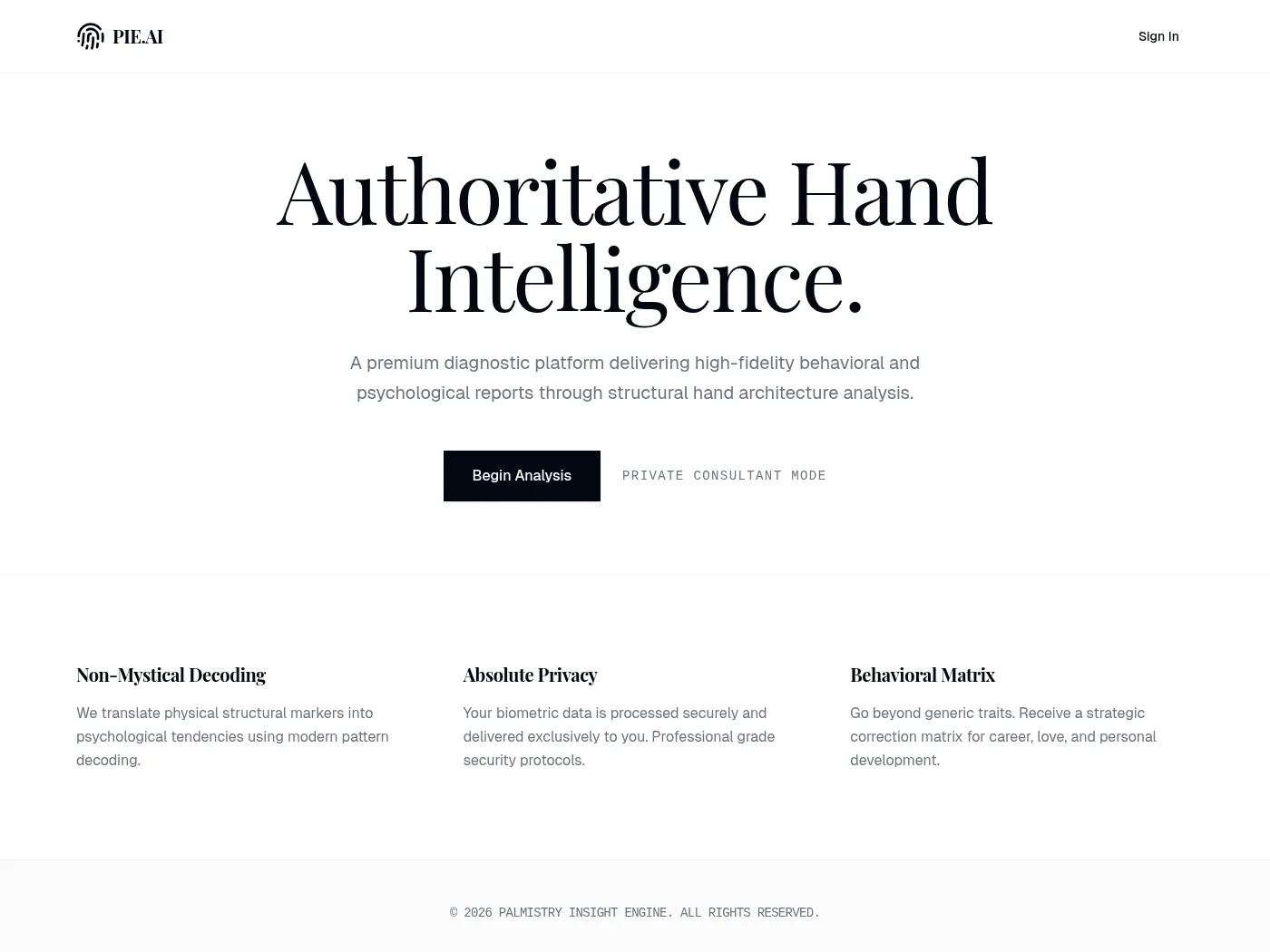 Palmistry Insight Engine