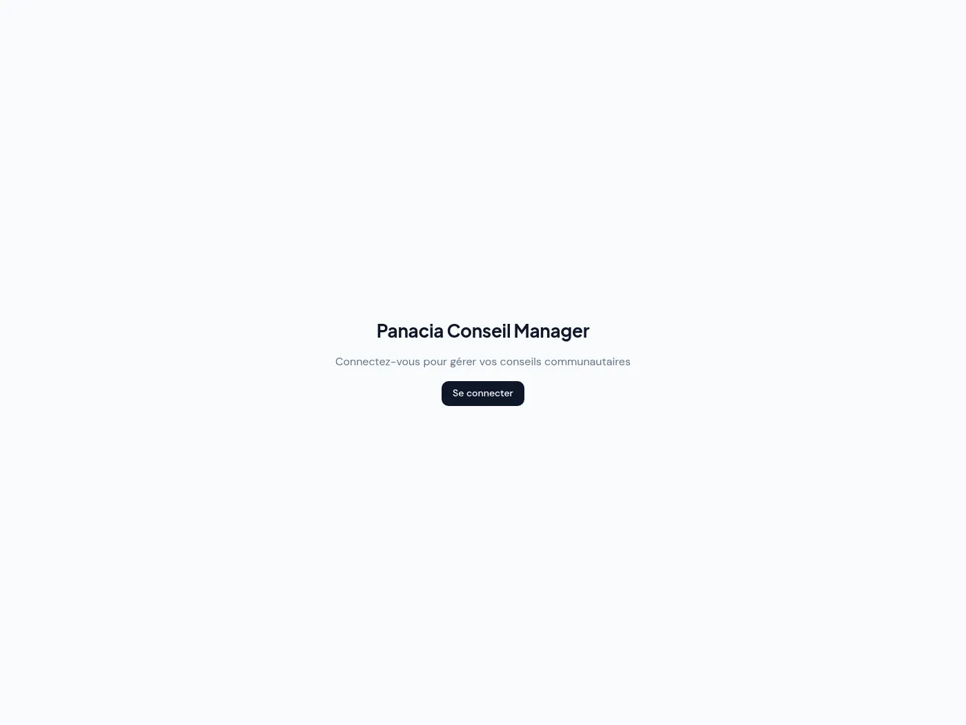 Panacia Conseil Manager