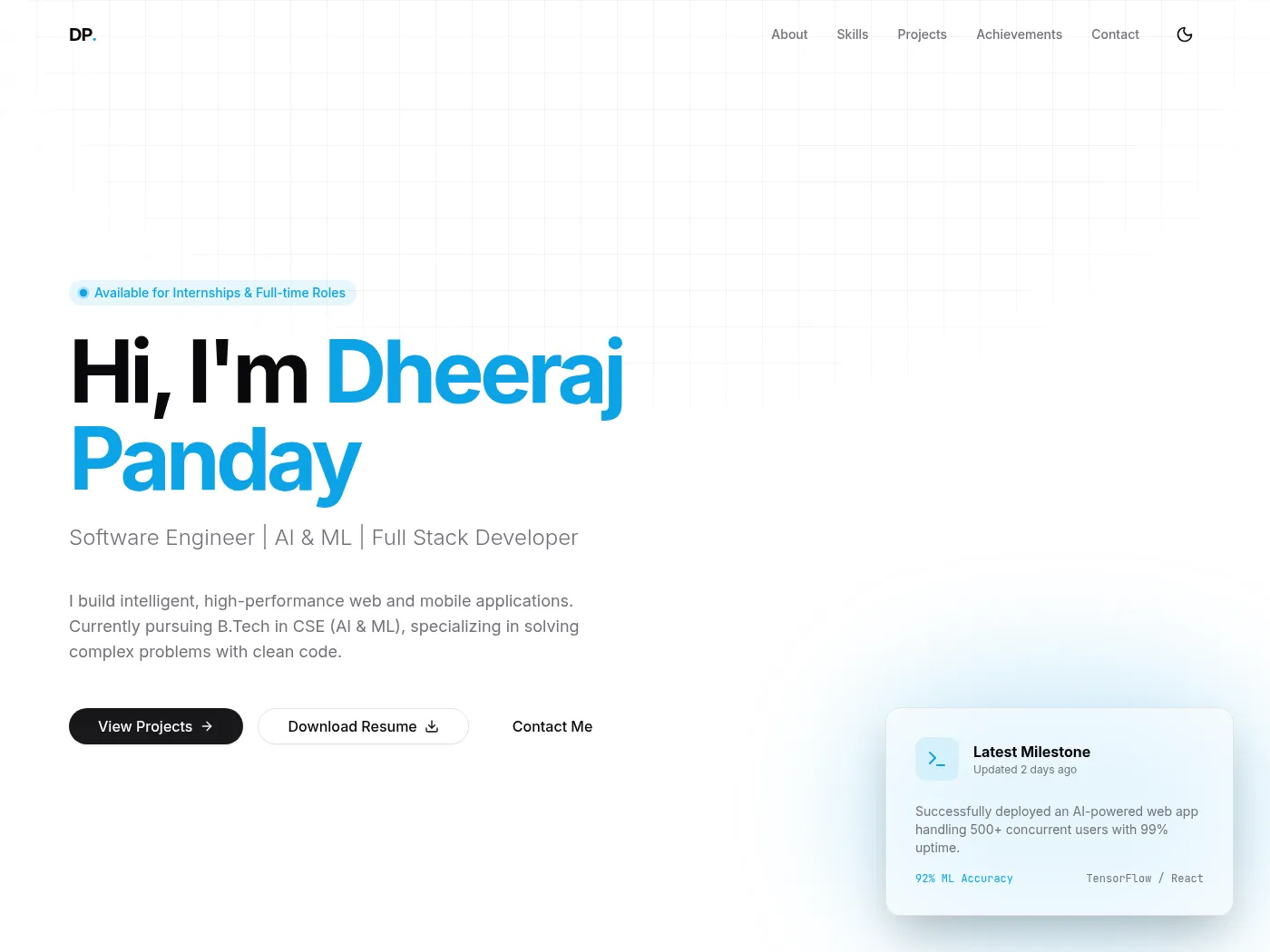 Pandey Dev Portfolio
