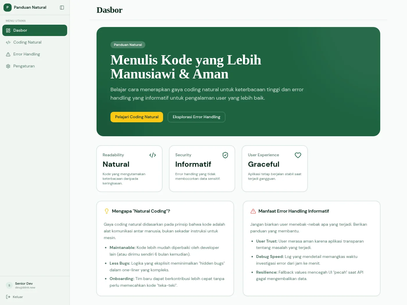 Panduan Coding Natural