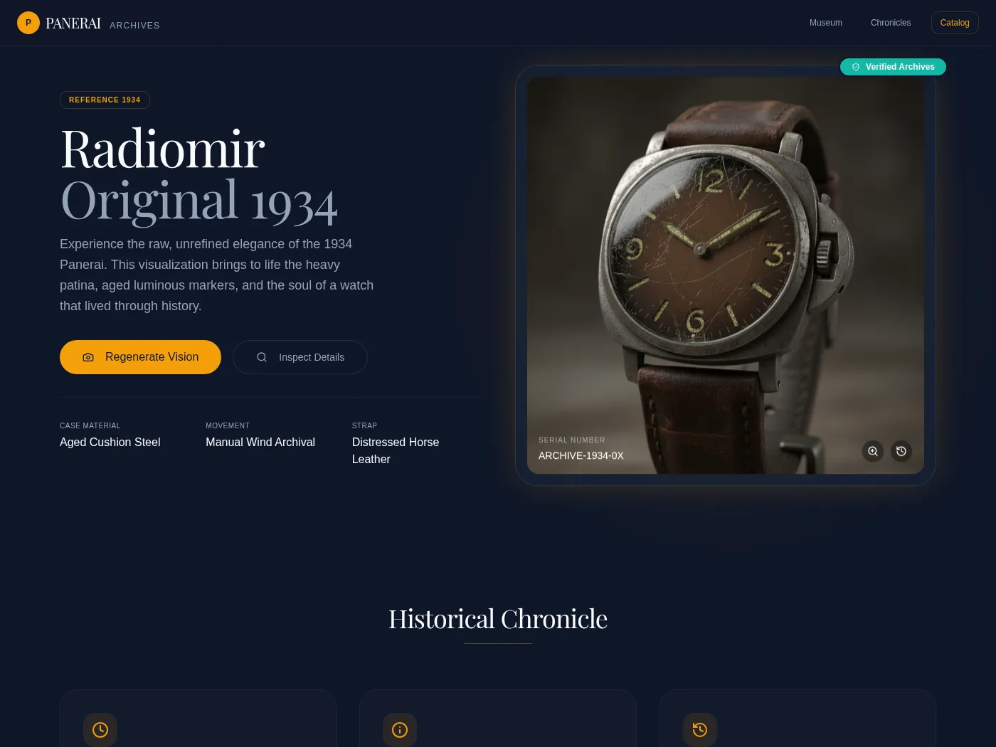 Vintage Panerai Visualizer