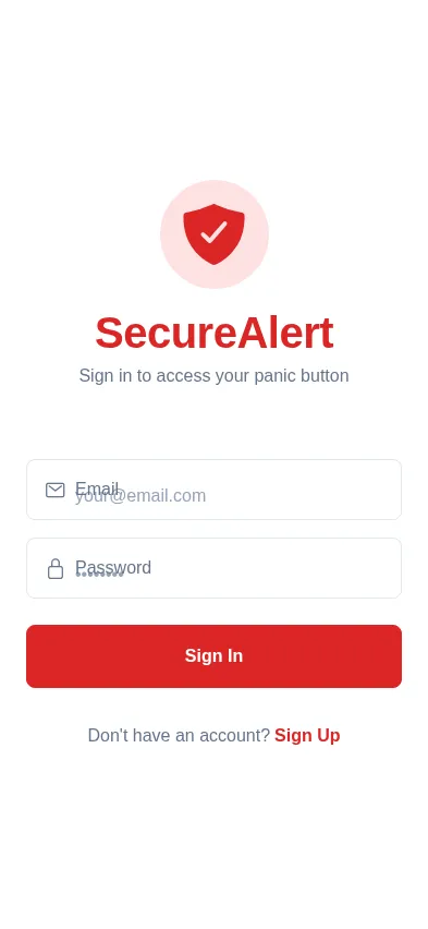Panic Button Mobile App