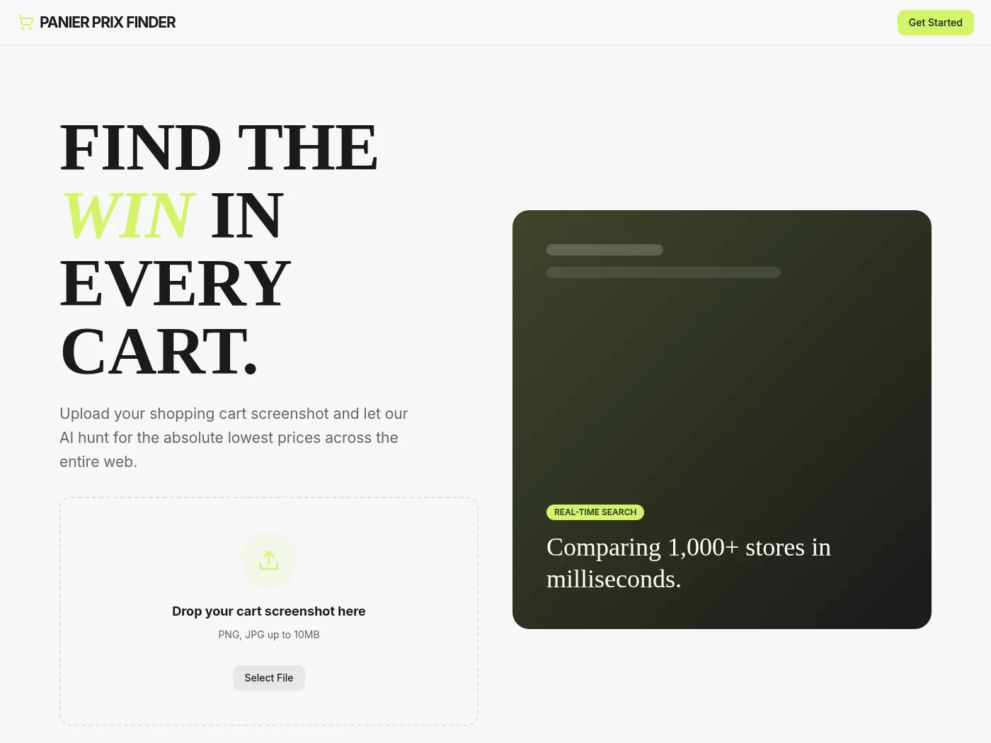 Panier Prix Finder