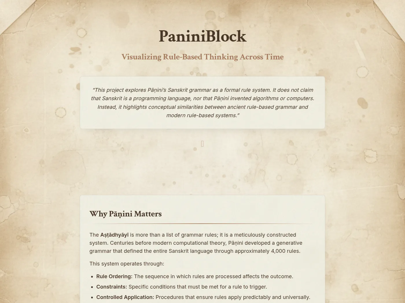 PaniniBlock Manuscript App