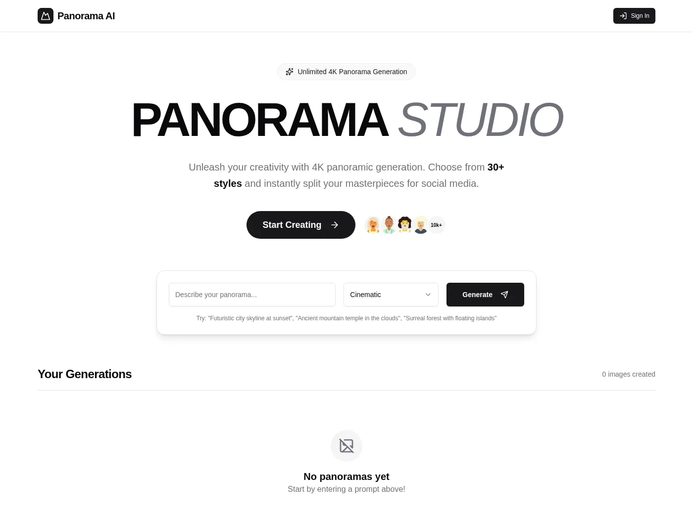 Panorama AI Studio