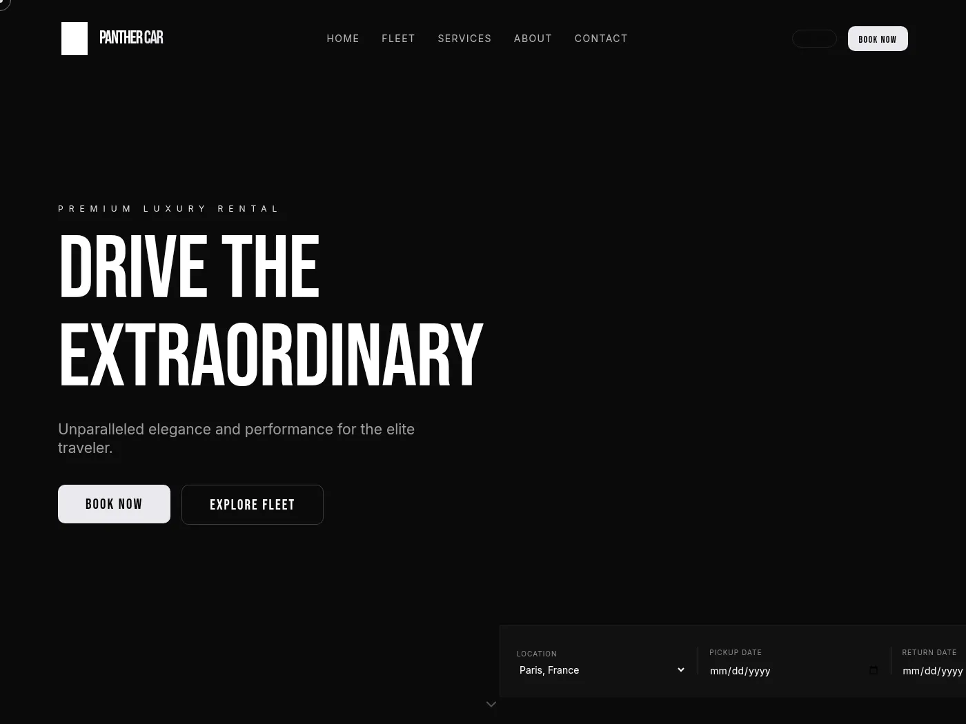 Panther Car Luxe Site