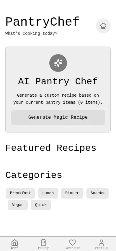 PantryChef App