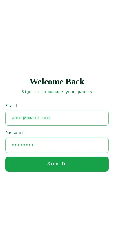 PantrySnap AI Assistant