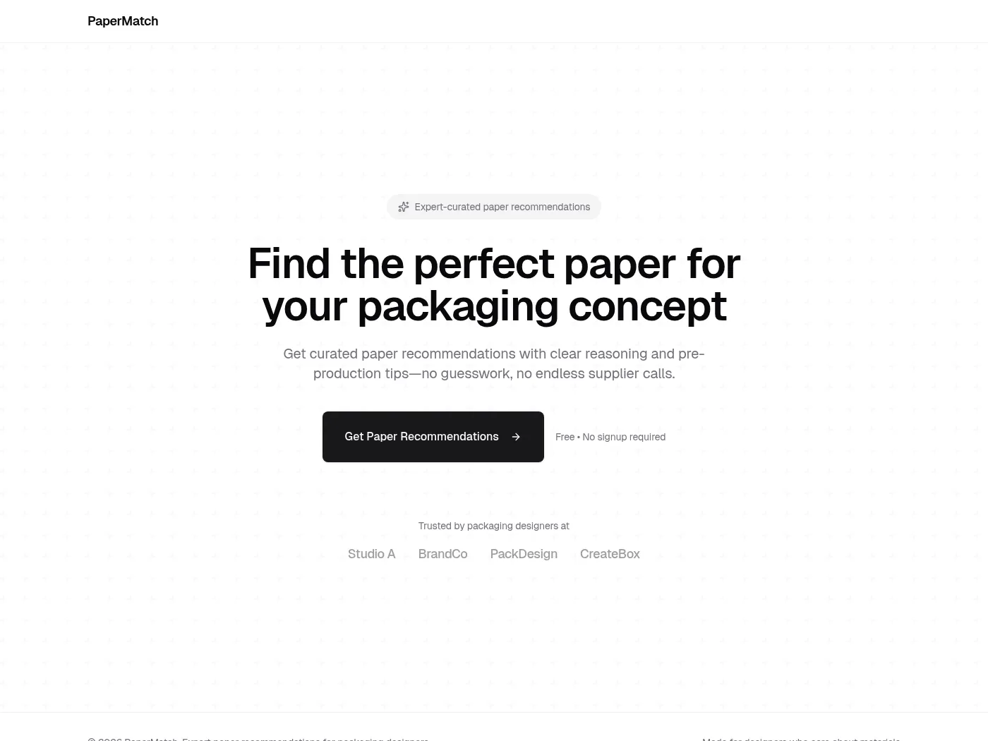 PaperMatch Demo