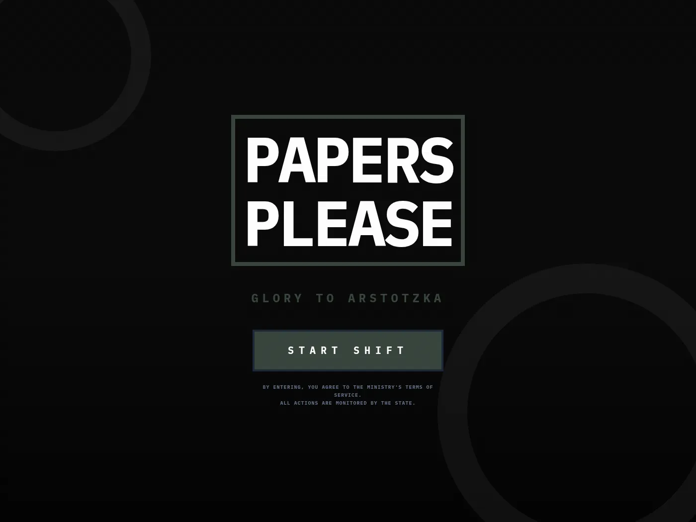 Papers Please Clone