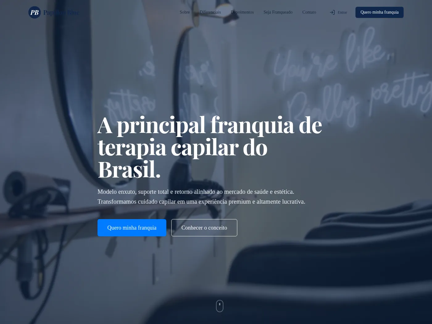 Papillon Blue Franchise Site