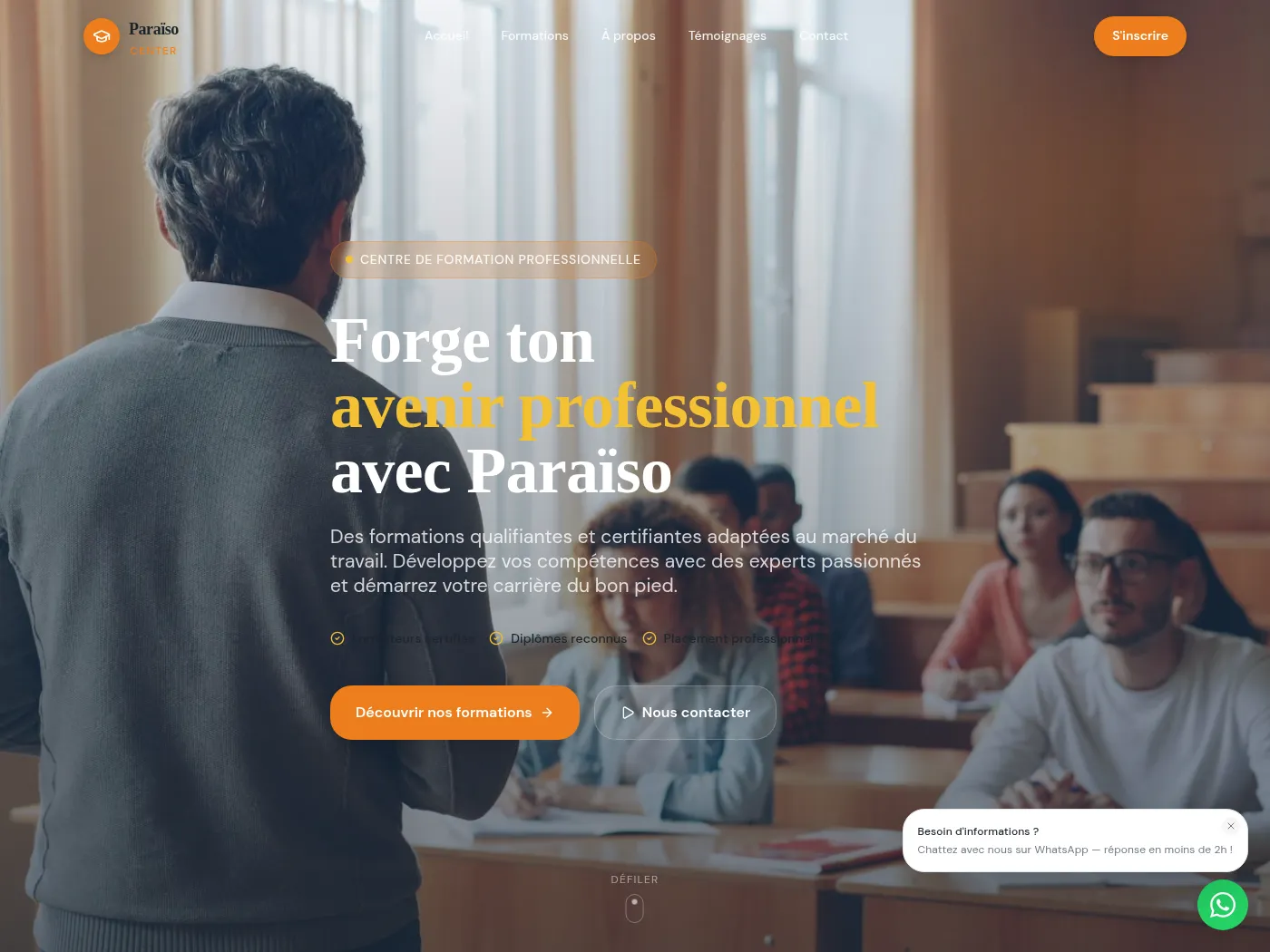Paraïso Center Website