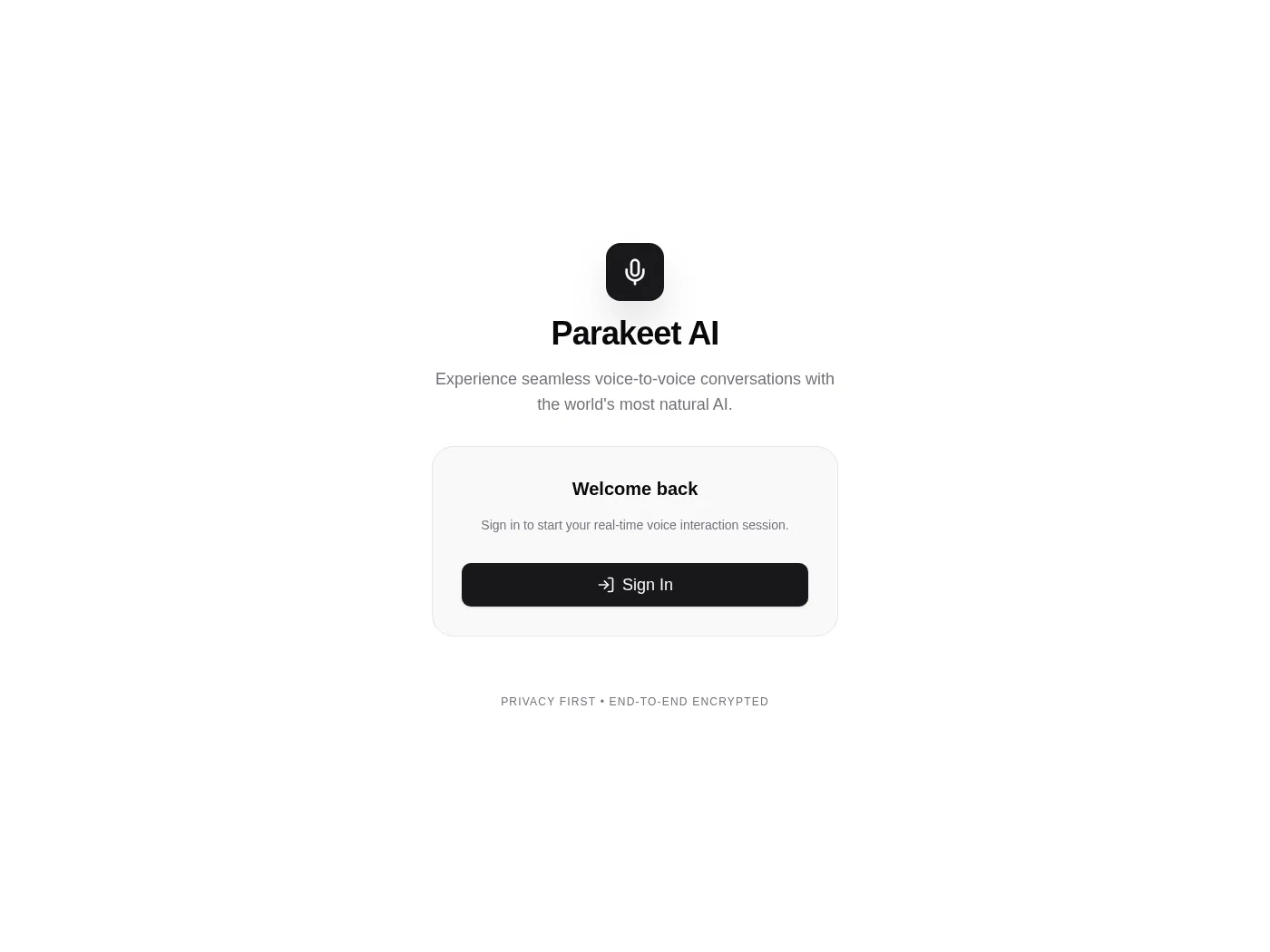 Parakeet AI Clone