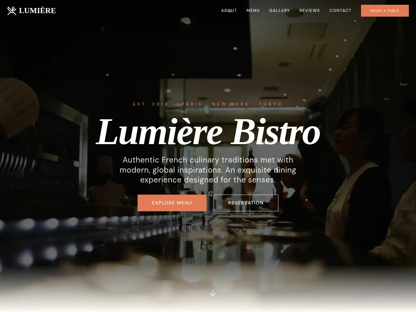 Parallax Bistro Site
