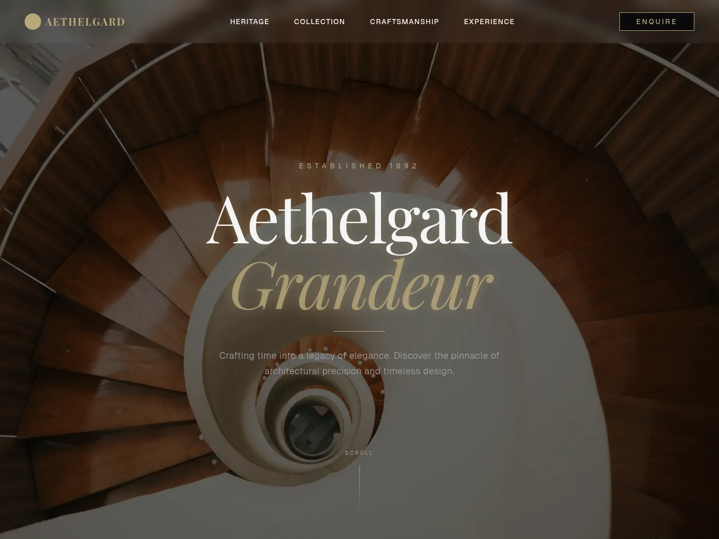 Luxury Parallax Landing