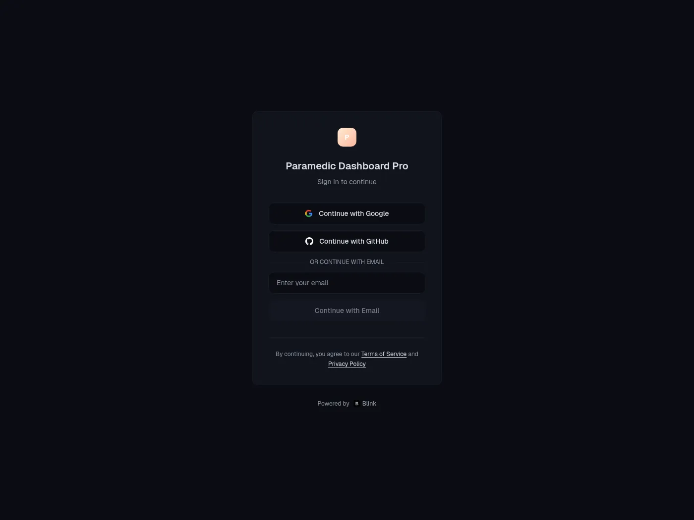 Paramedic Dashboard Pro