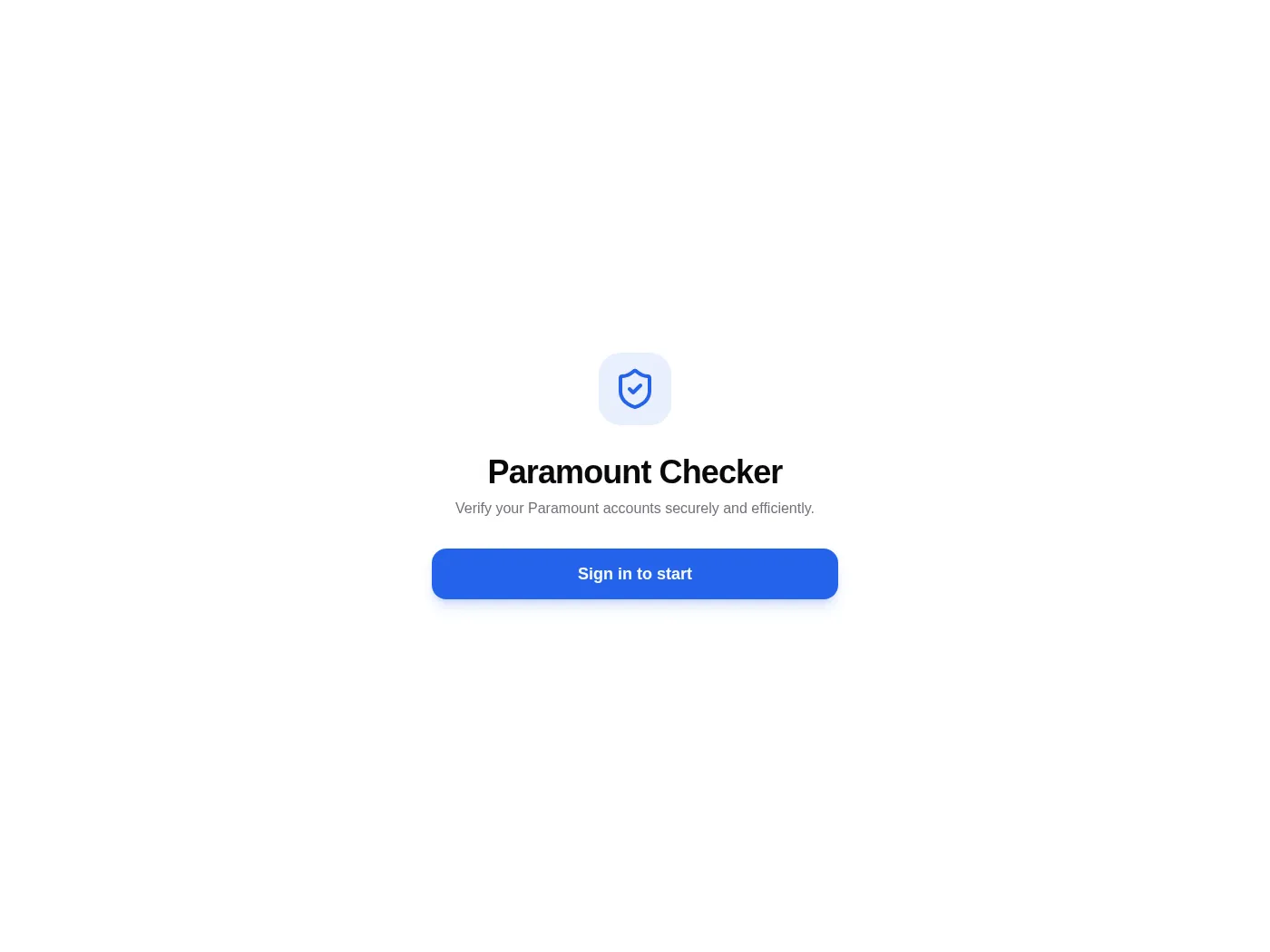 Paramount Account Checker