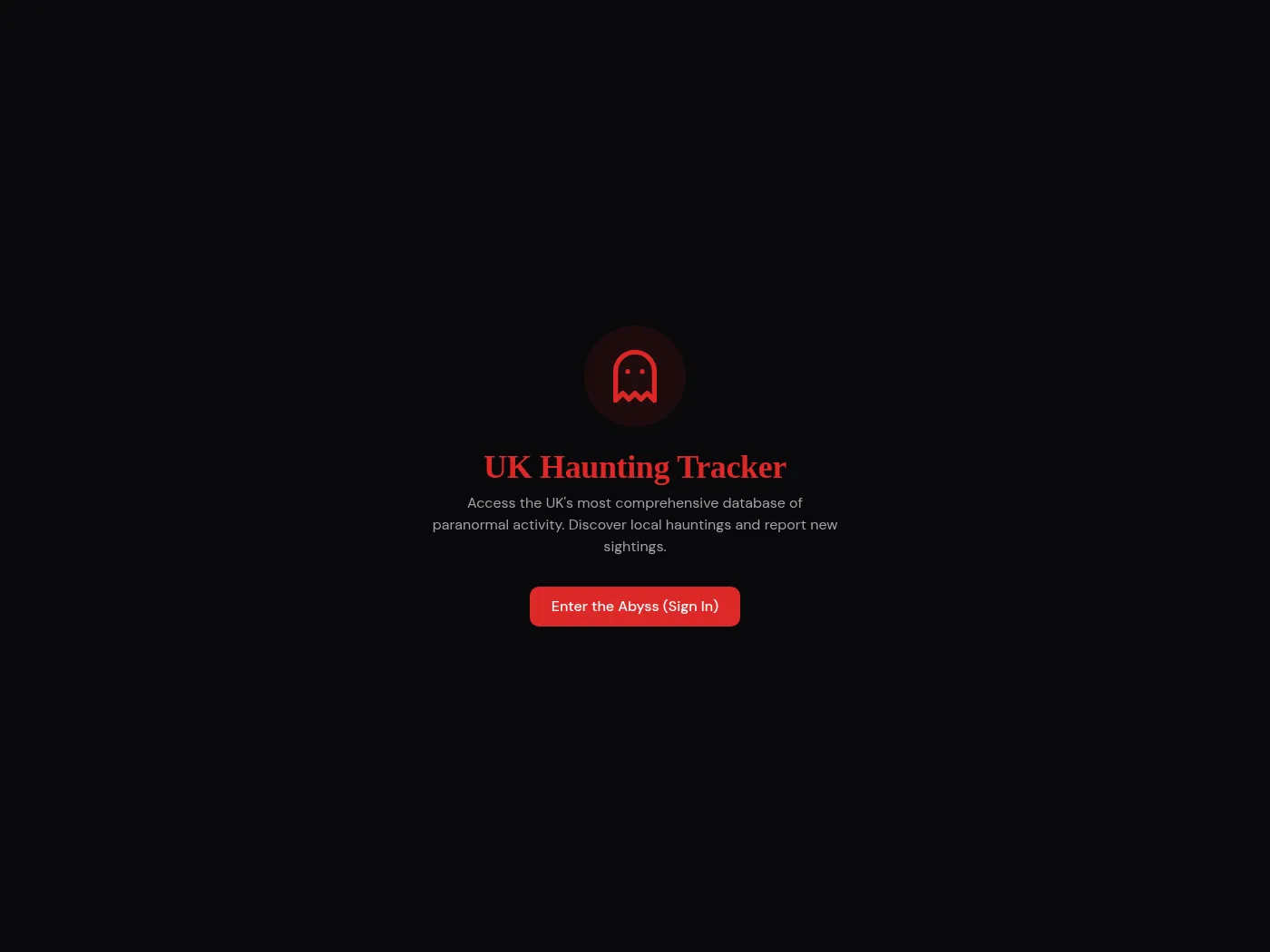 UK Haunting Tracker