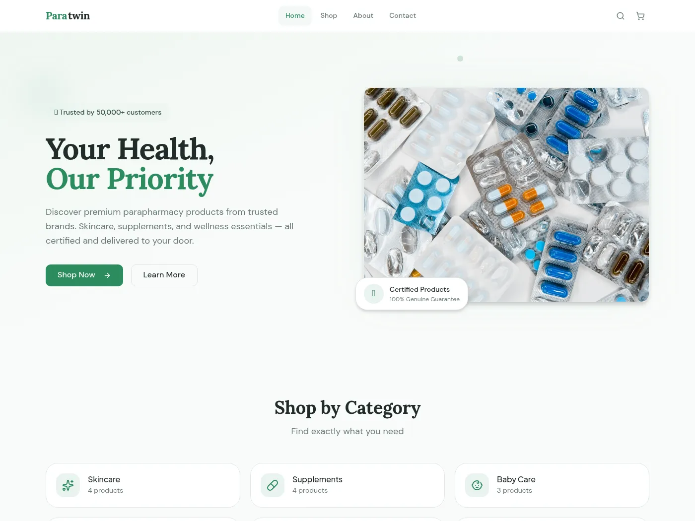 Paratwin Parapharmacy Shop