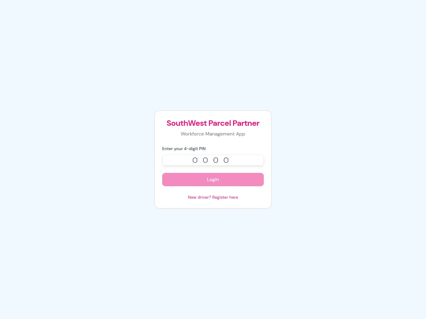 Parcel Partner Workforce App