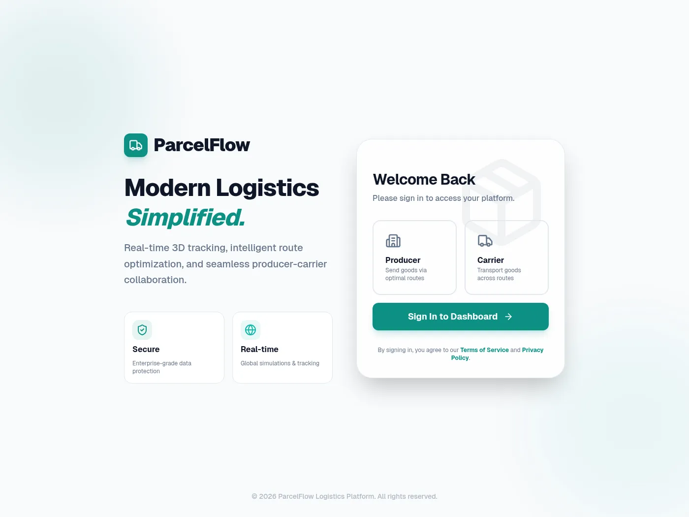 ParcelFlow Platform