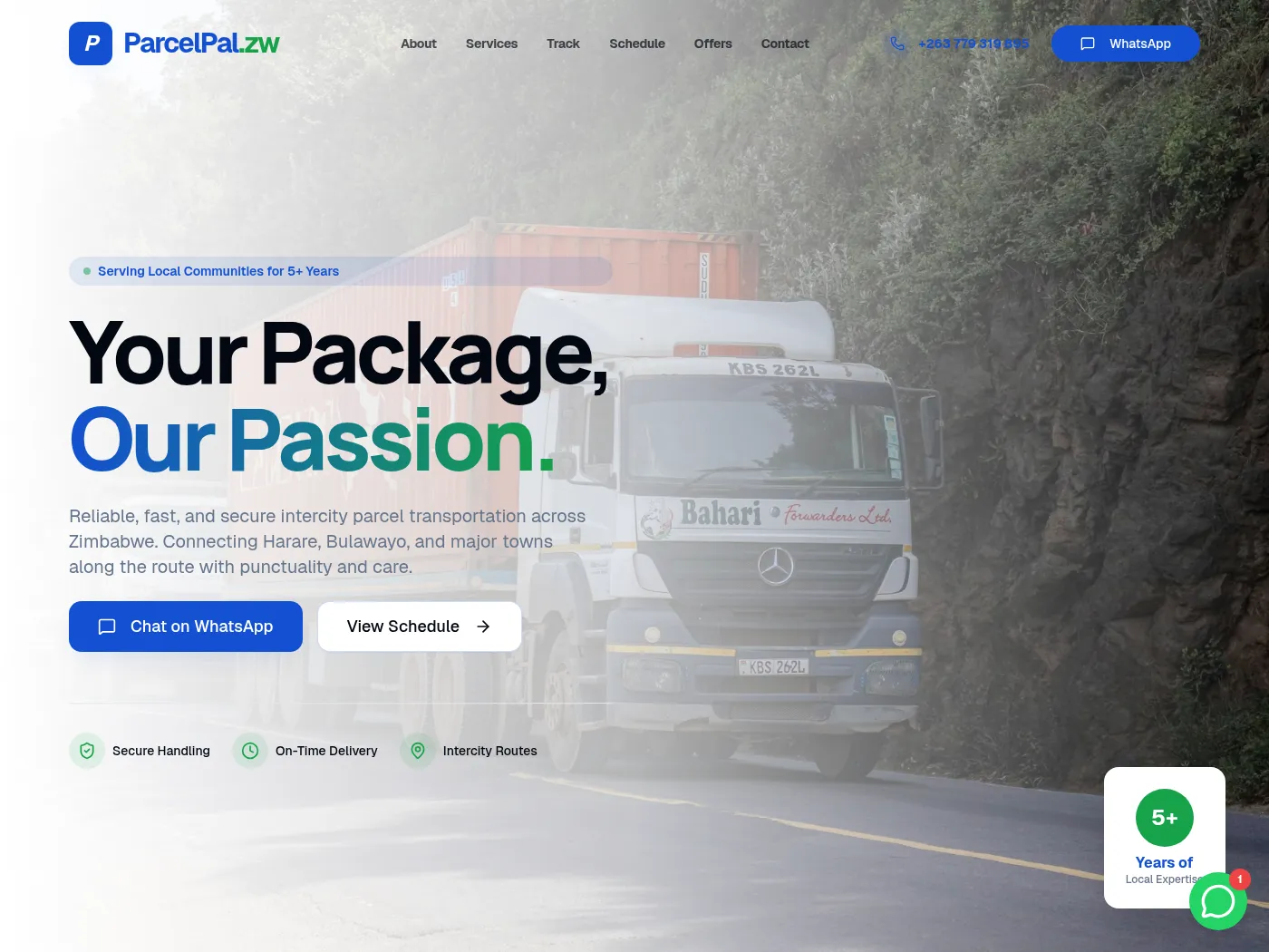 ParcelPal Logistics Website