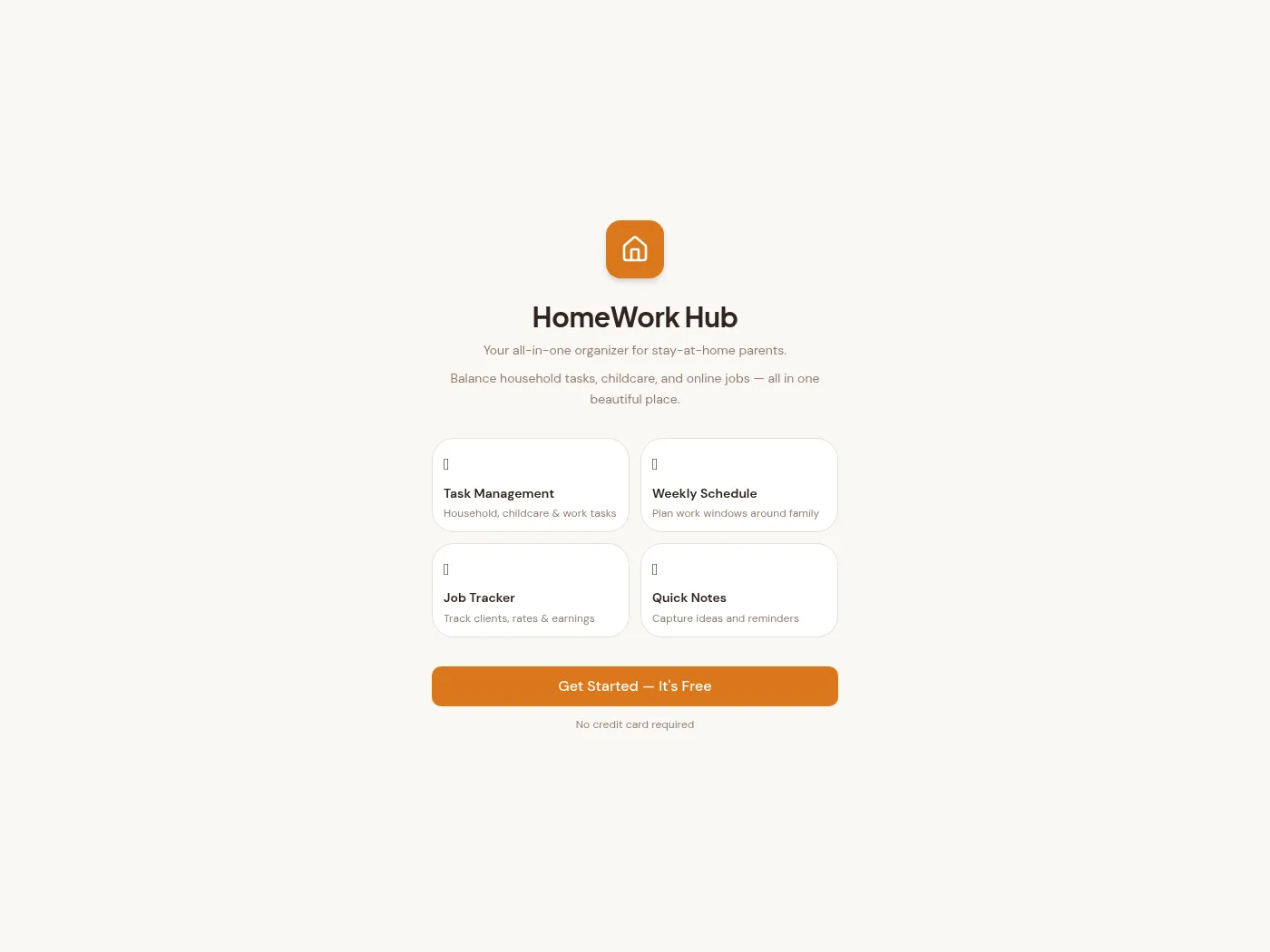 Parent Work Organizer