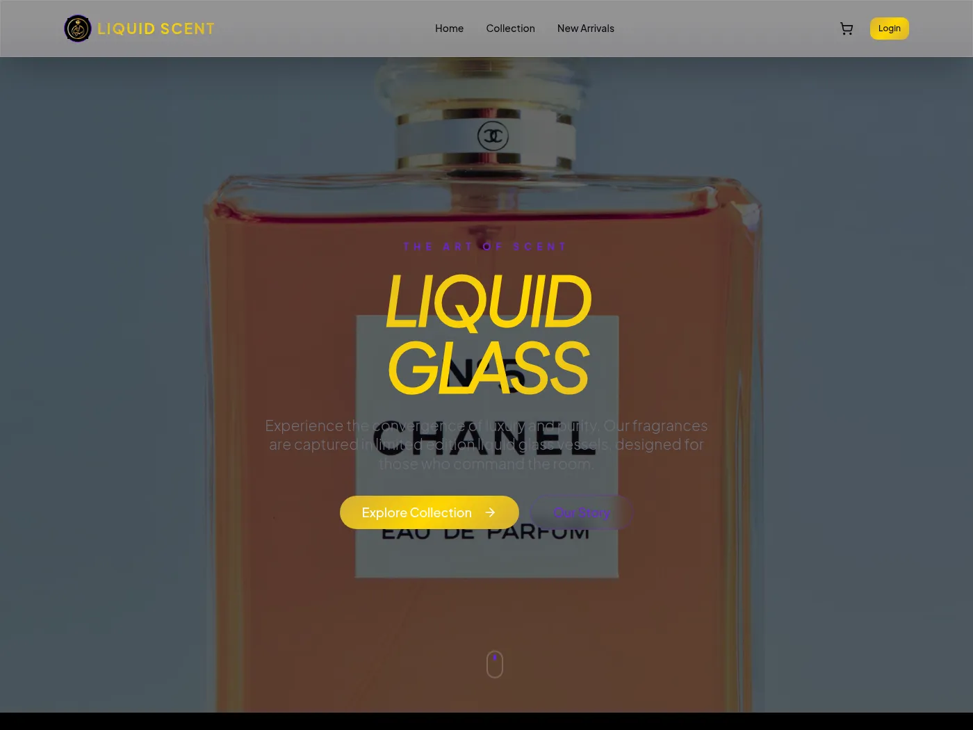 Parfume Shop Liquid UI