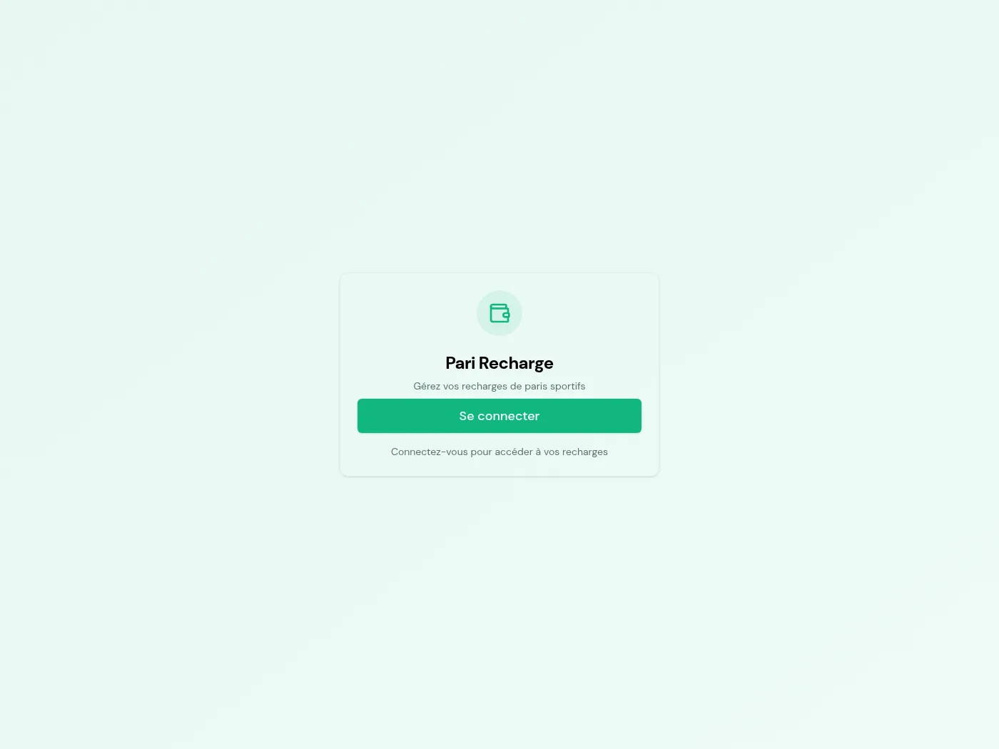 Pari Recharge Manager