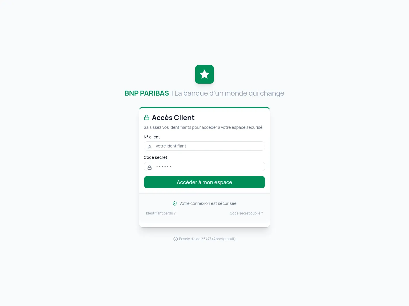 BNP Paribas Client Portal