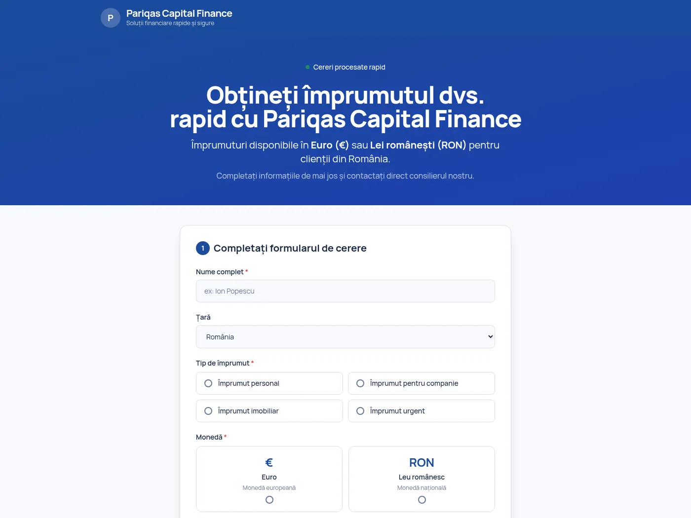Pariqas Prêt Express