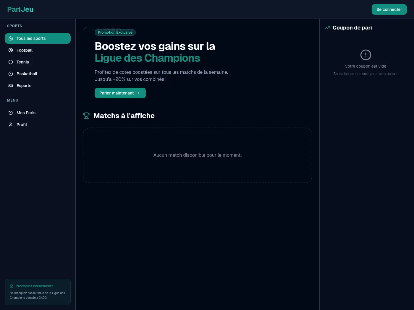 PariJeu Web