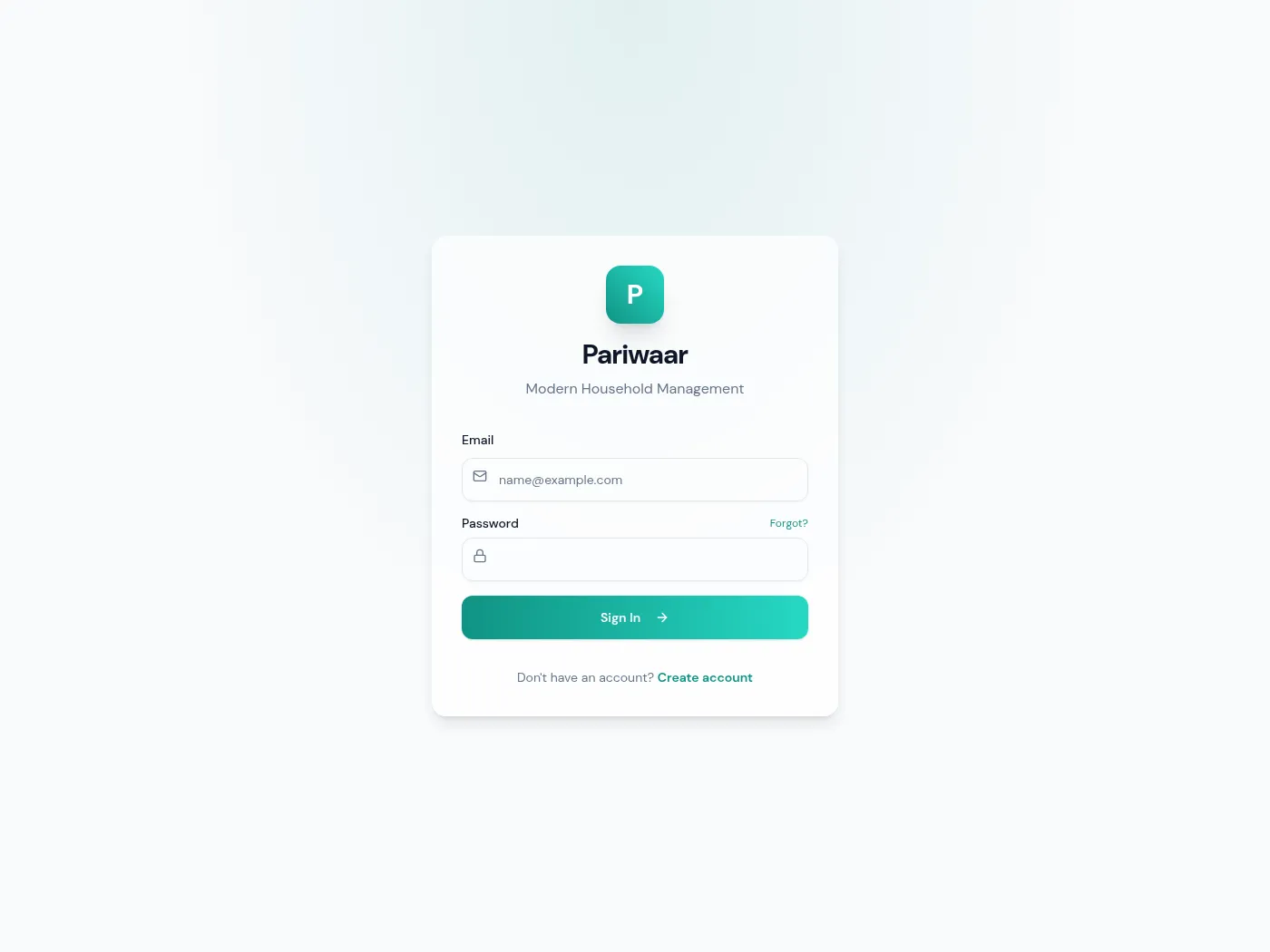 Pariwaar UI Redesign