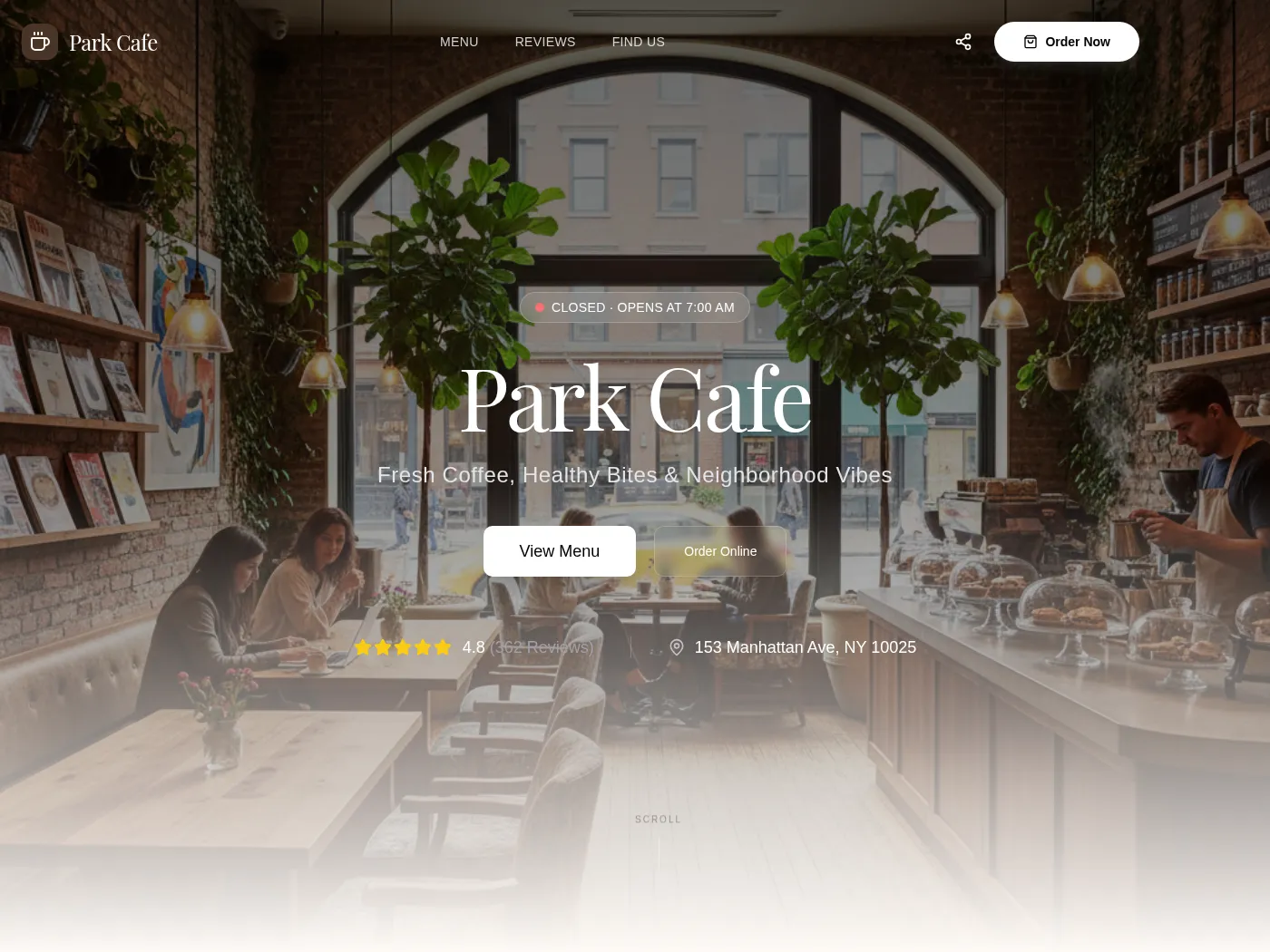 Park Cafe Web Profile