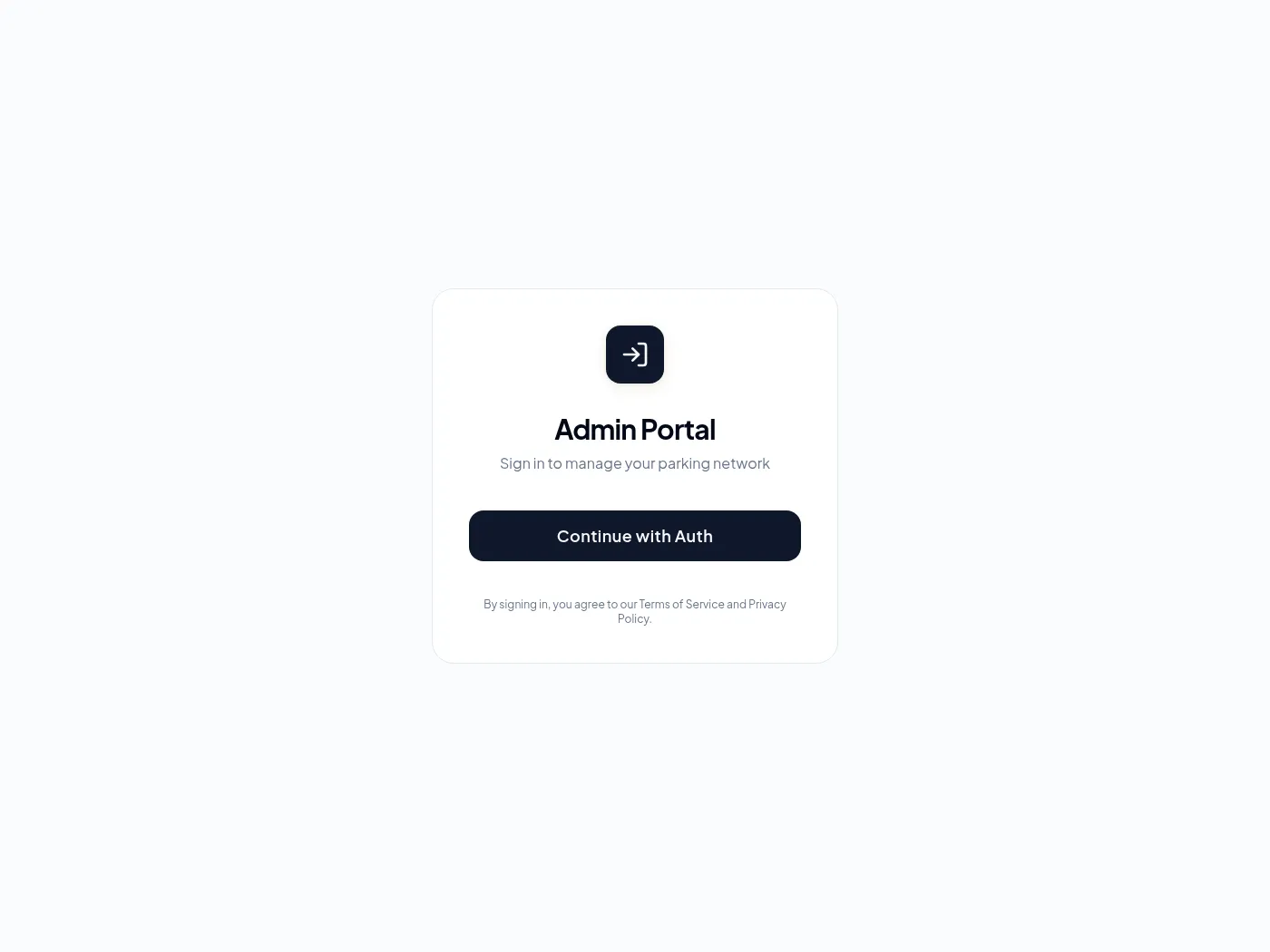 ParkingMap Admin Panel