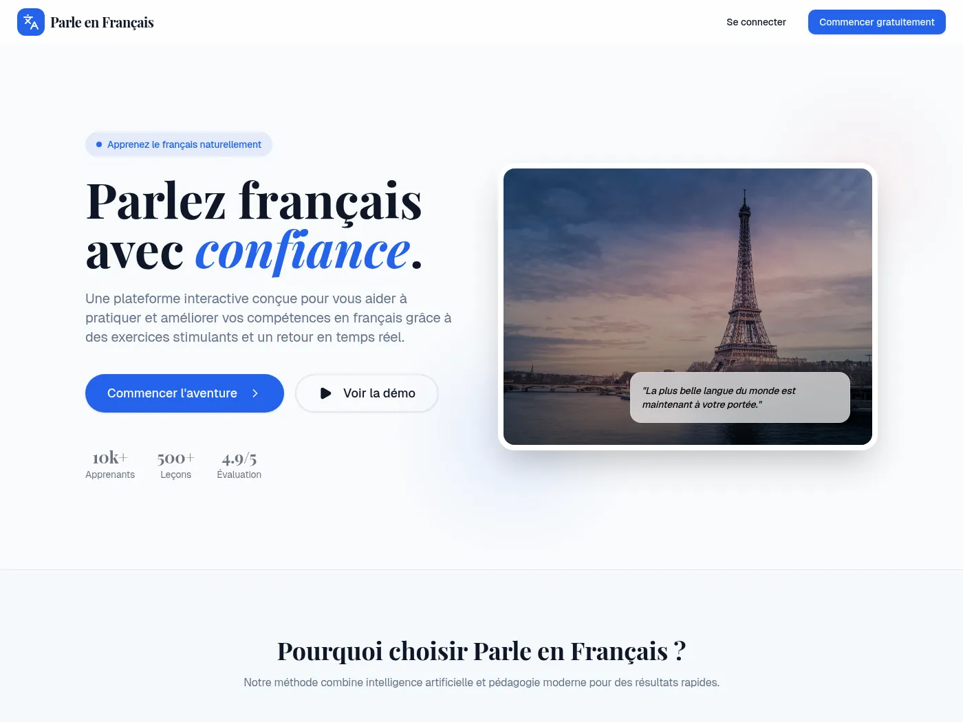 Parle En Français