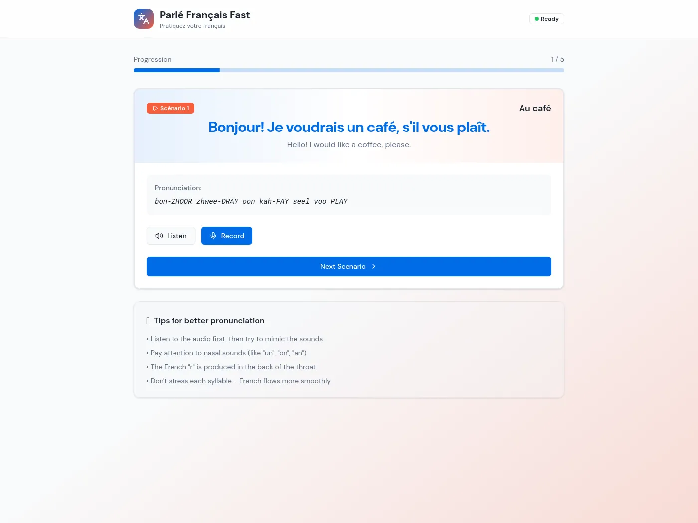 Parlé Français Fast