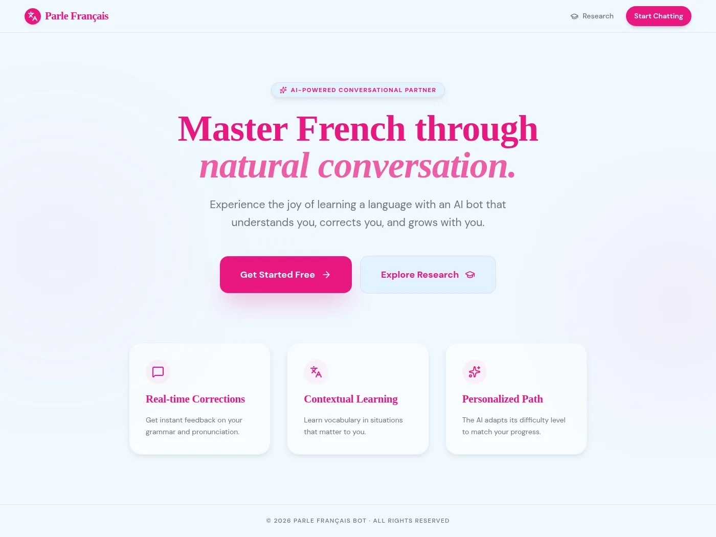 Parle Français Bot