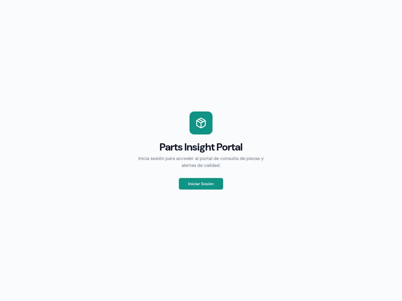 Parts Insight Portal