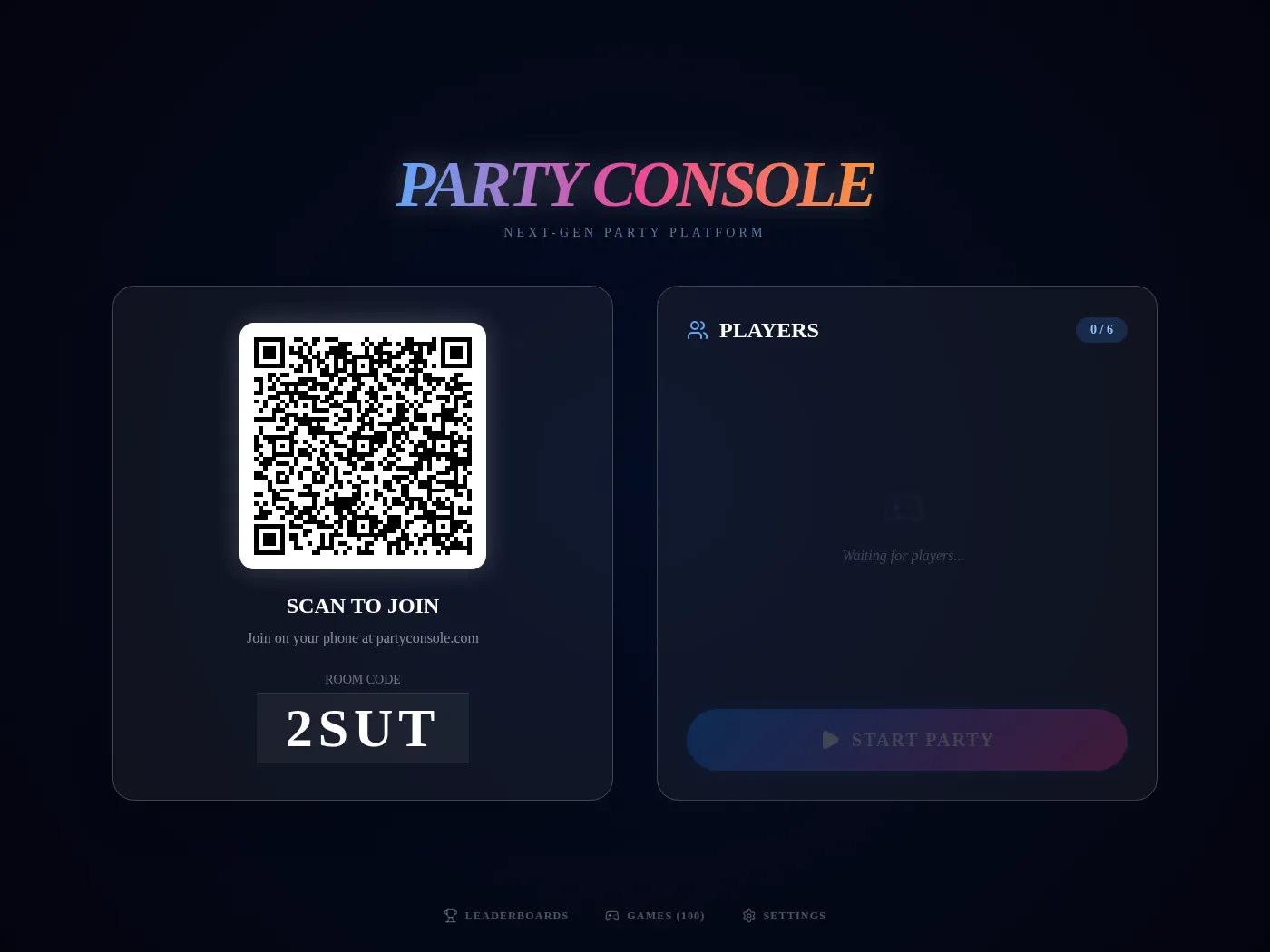 PartyConsole Platform