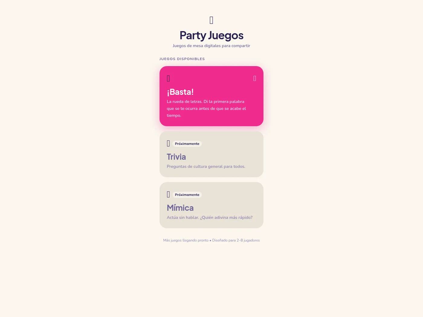 PartyGame Platform