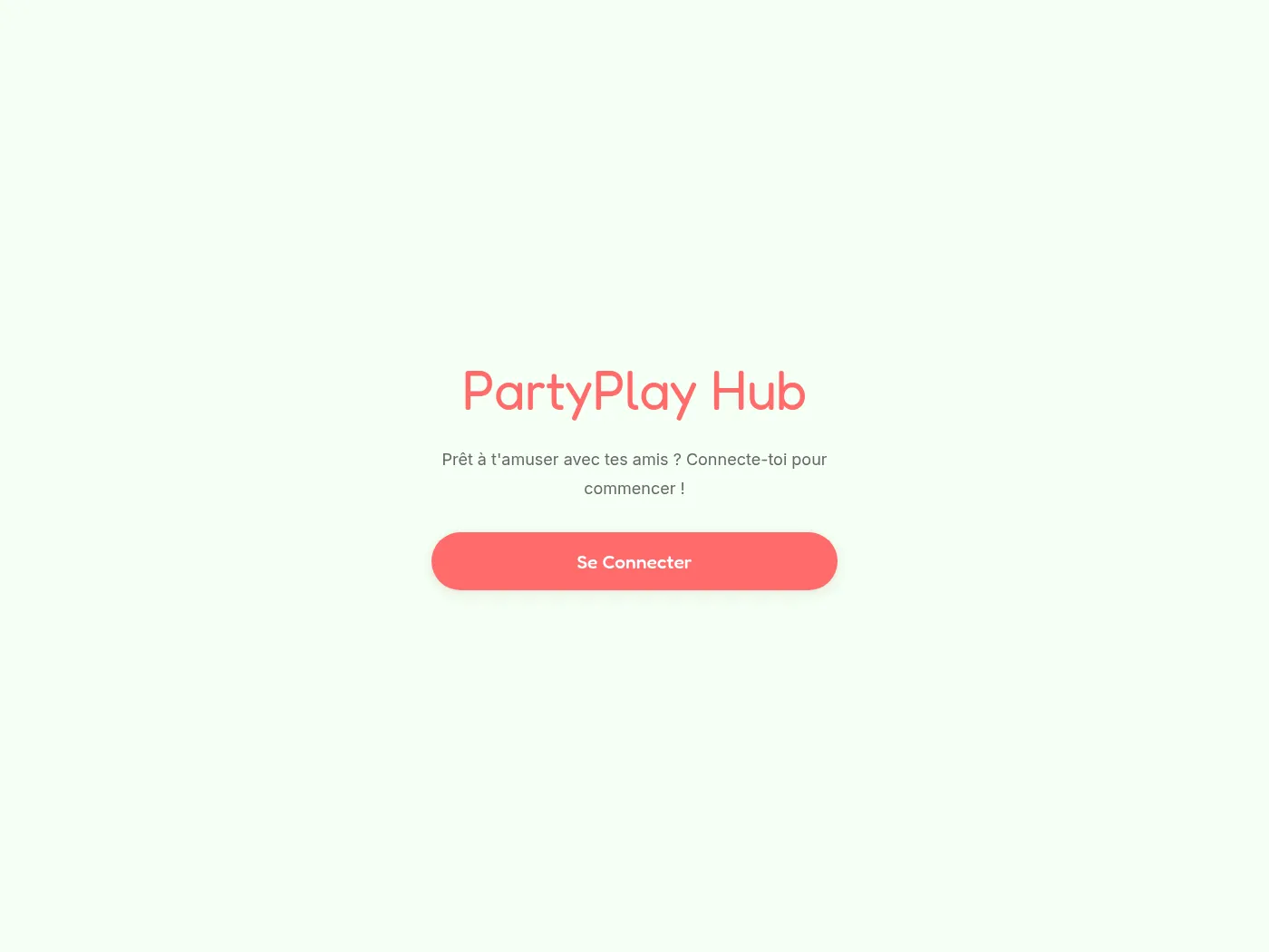 PartyPlay Friends Hub