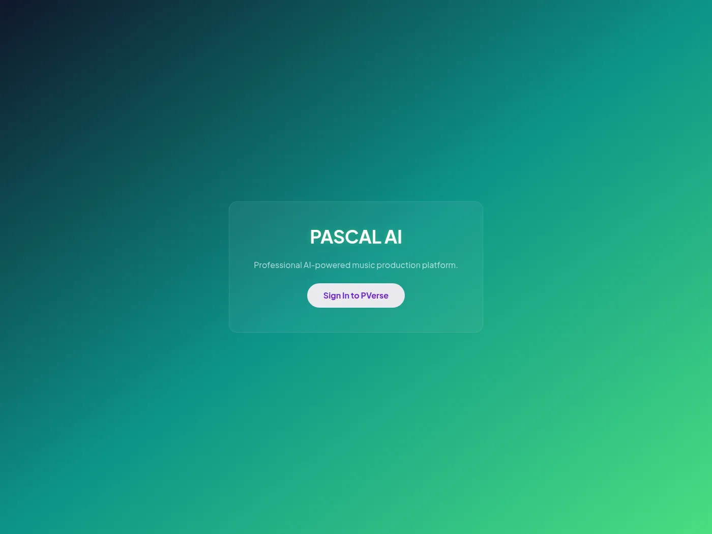 PASCAL AI Music Studio