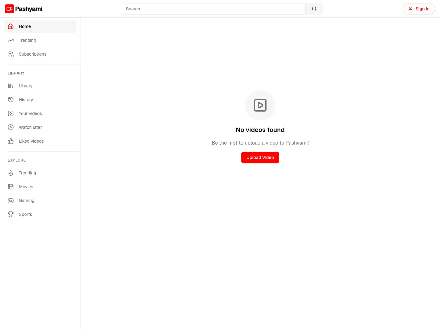 Pashyami Video Platform