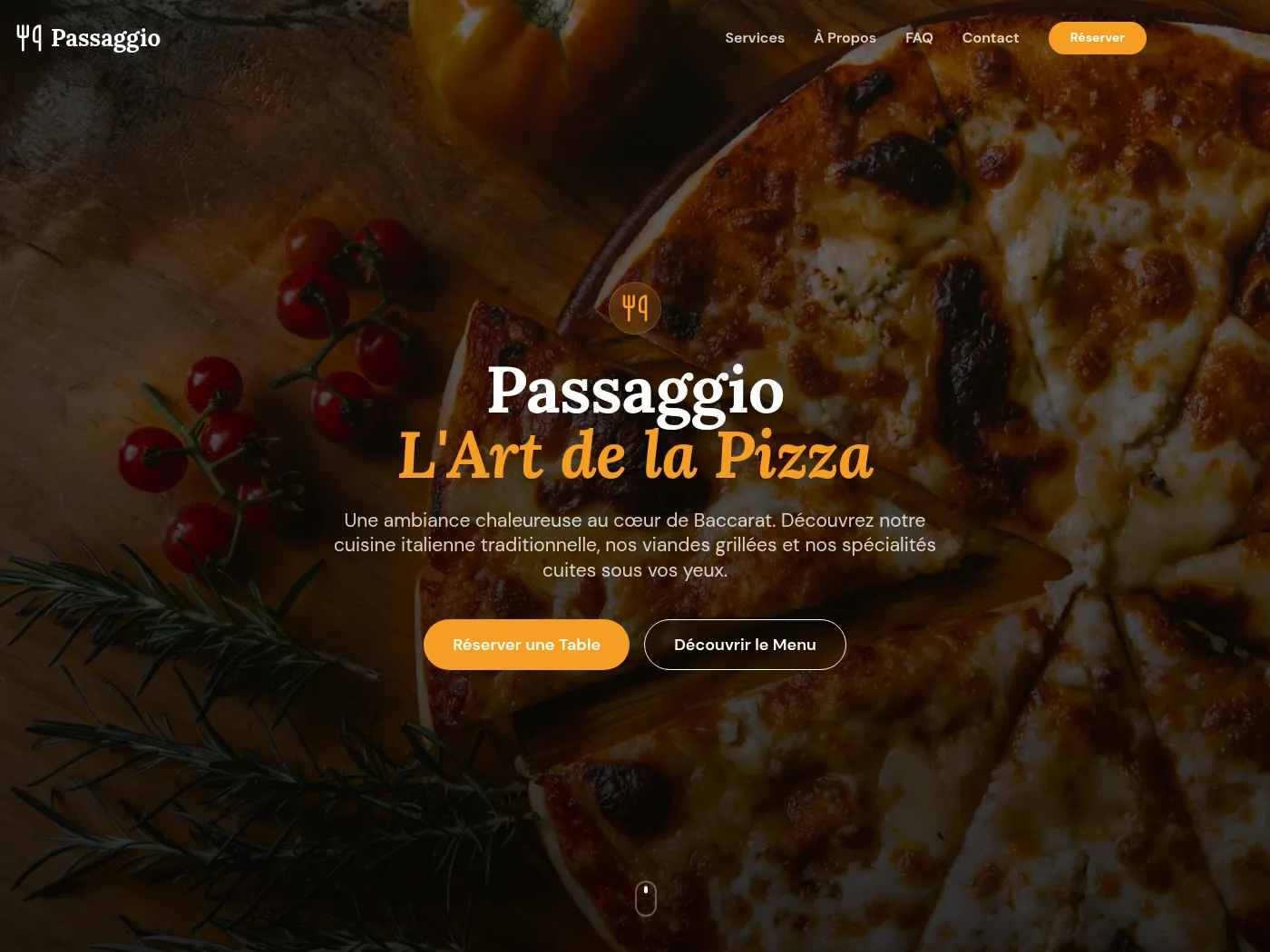 Passaggio Landing Page