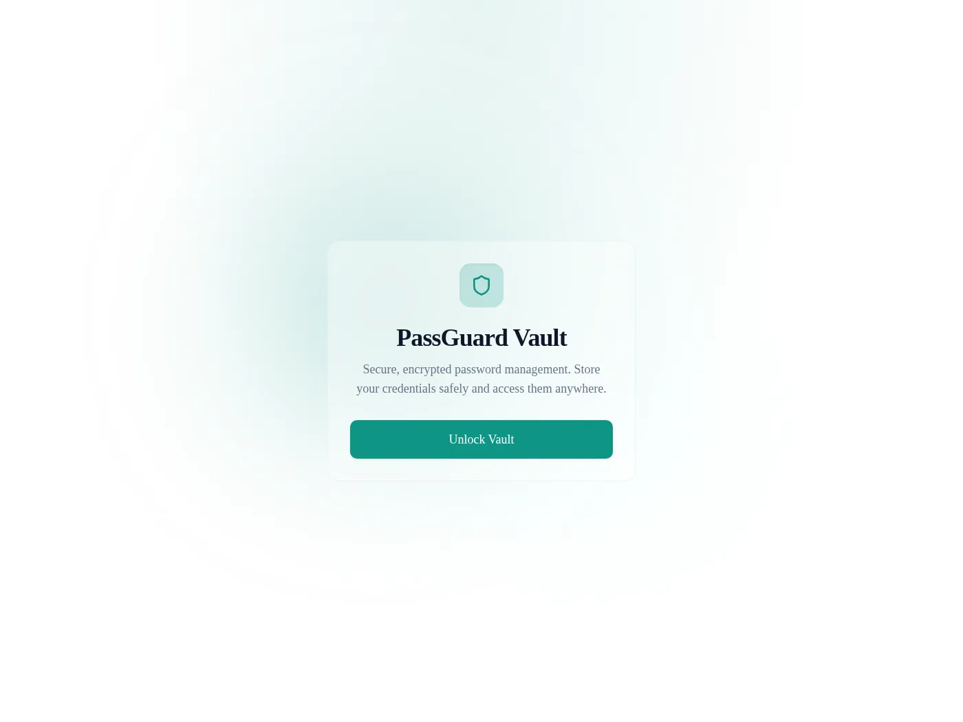 PassGuard Vault