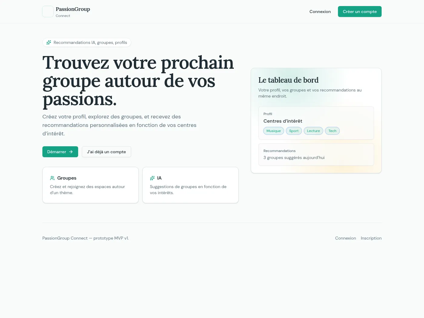 PassionGroup Connect