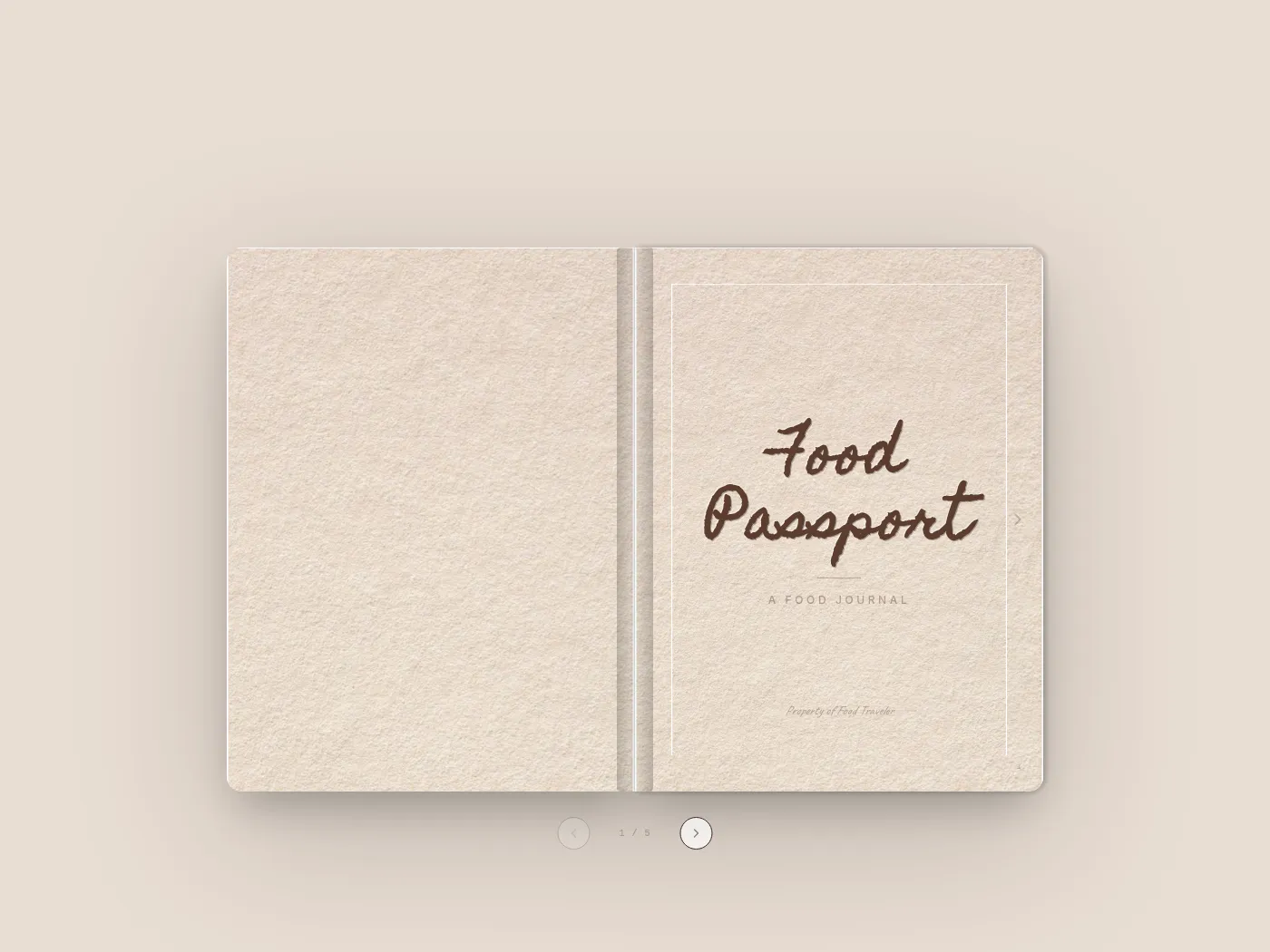 Passport Plate Diary