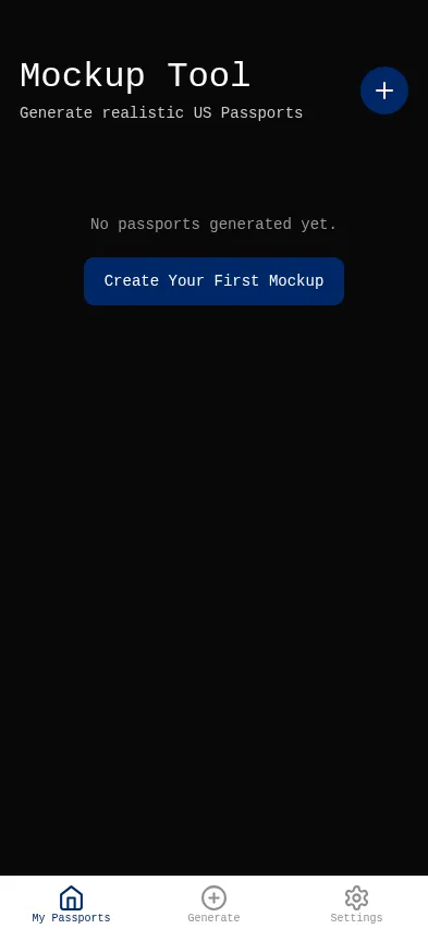US Passport Generator